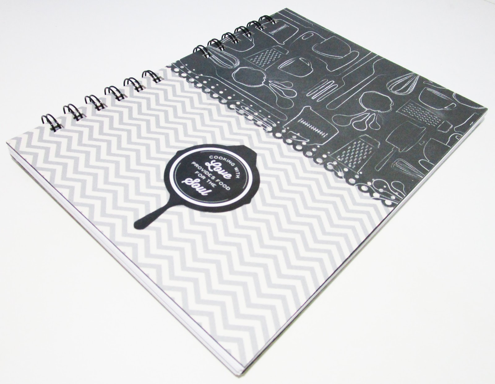 Caderno de Receitas A5 (50folhas) “Cooking with Love”