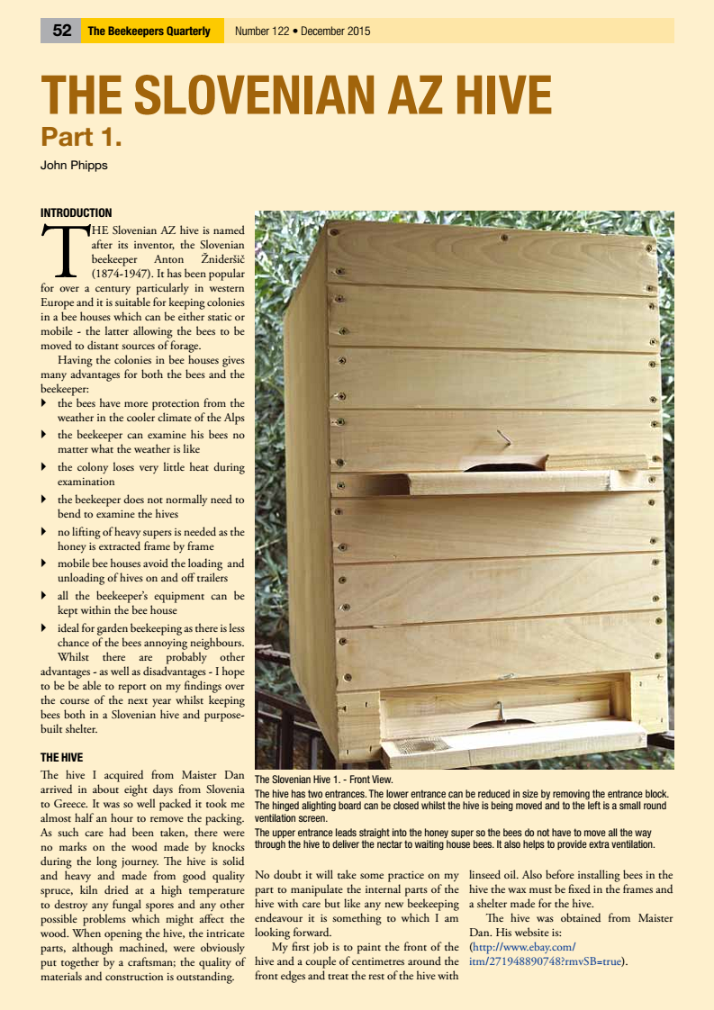 Beekeeping Equipment National Slovenian AZ beehive 20-frames | eBay