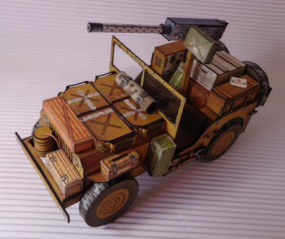 Jeep SAS Desert Rats Papercraft | Papercraft Paradise | PaperCrafts ...