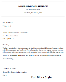 The differences between full block style, block style, and semi block style