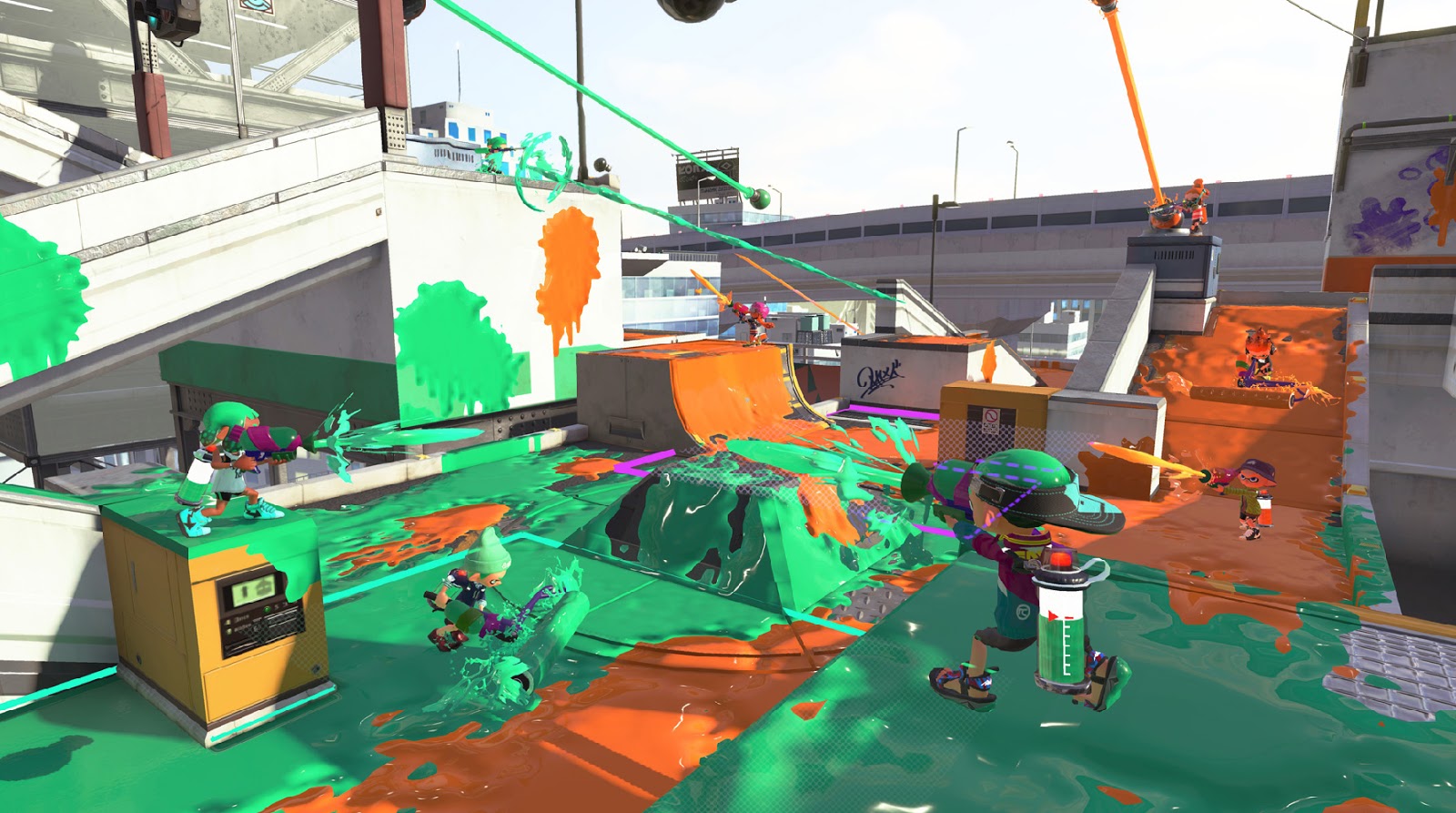 Moray Towers (Splatoon): O playground dos chargers - Nintendo Blast
