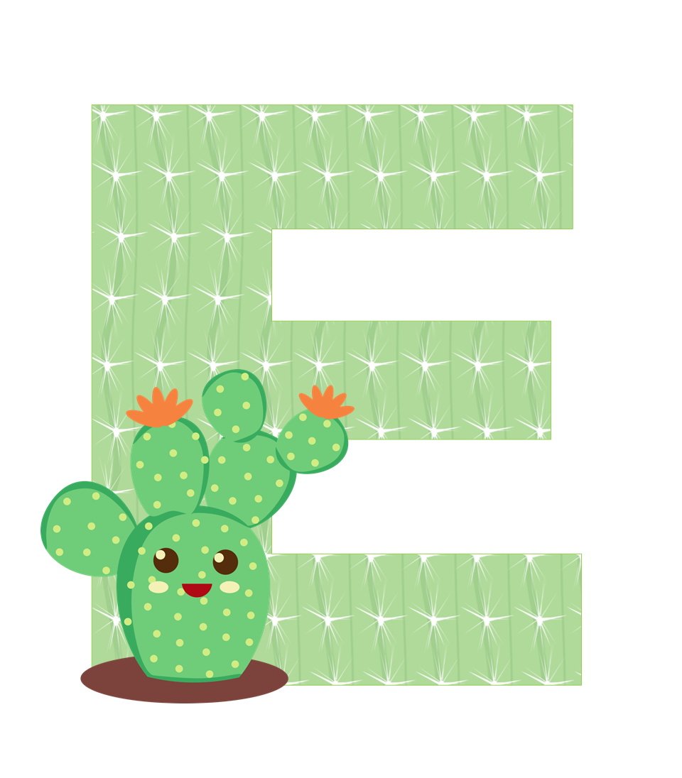 Kits imprimibles gratis : cactus abecedario