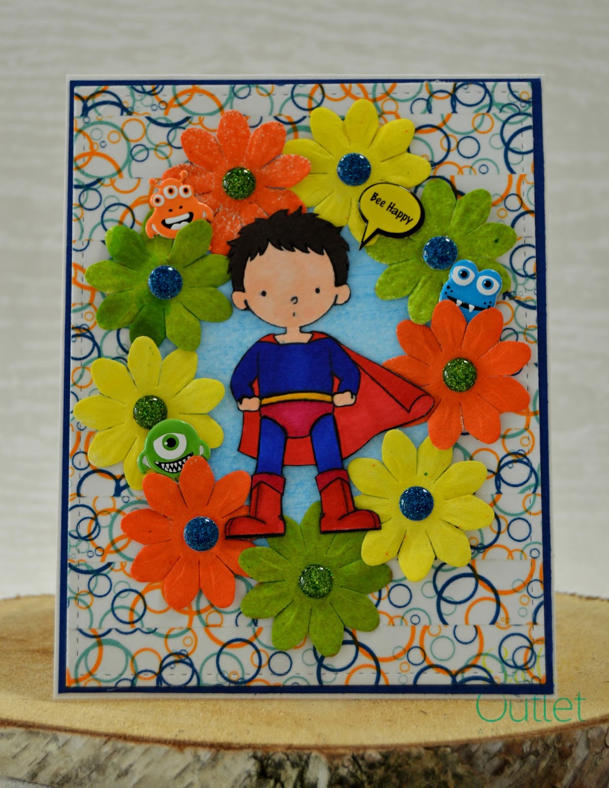 Eyelet Outlet: Super Hero Card with Noe