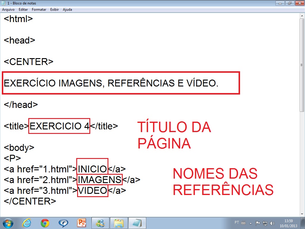 Exercício HTML - REFERENCIAS - IMAGENS E VÍDEOS ~ Alltualizando.com