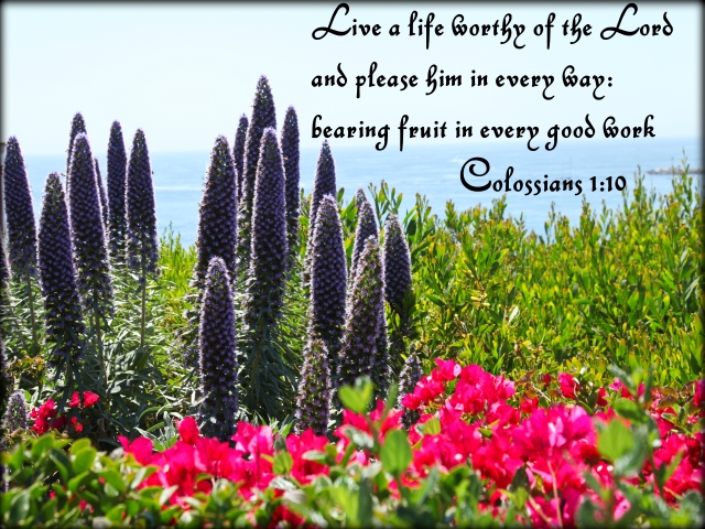 Live a life worthy of the Lord