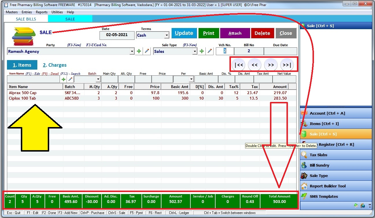 Free Pharmacy Billing Software ~ Billing Software Guru