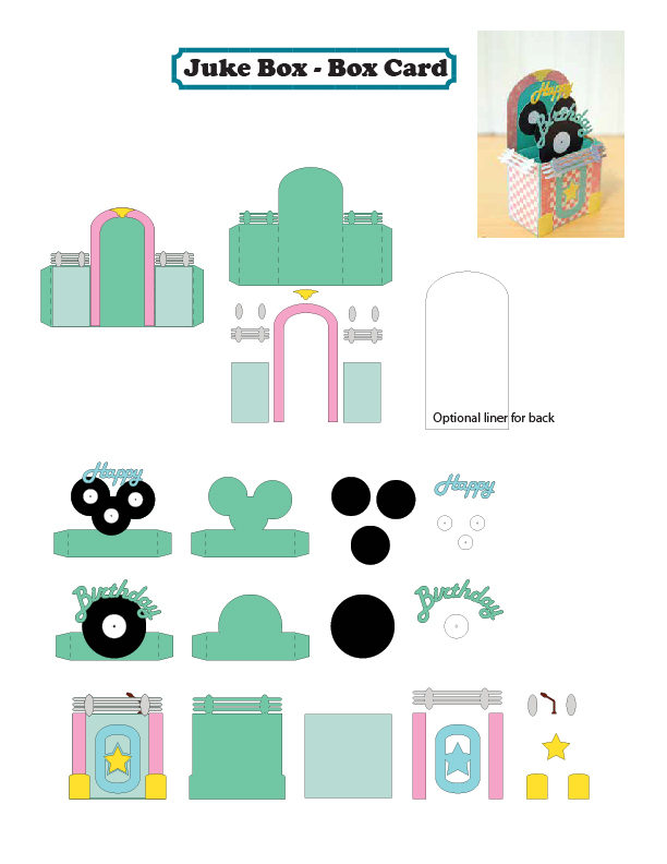 Cyndy G. - Creative Designer For My Scrap Chick: Juke Box - Box Card