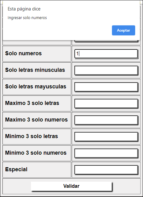 VaidrollTeam: VALIDAR LETRAS, NÚMEROS y CARACTERES ESPECIALES en HTML ...