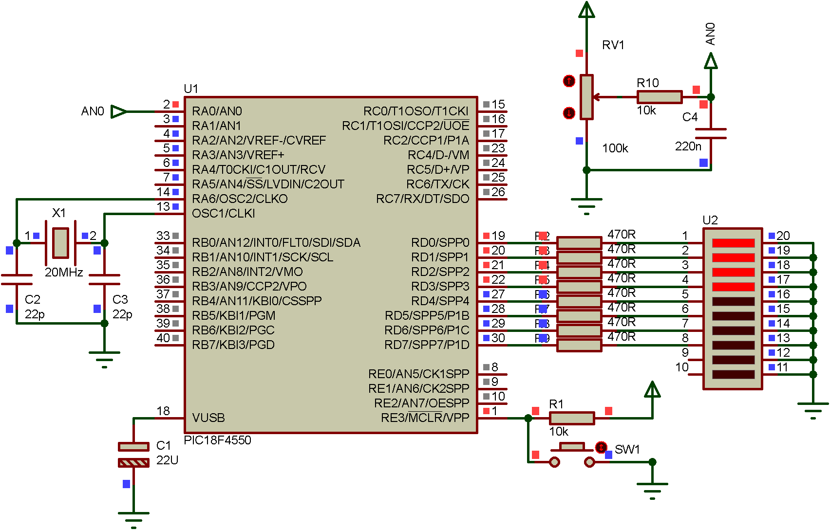 Battery Voltage Indicator Using Arduino And Led Bar Graph 51 Off