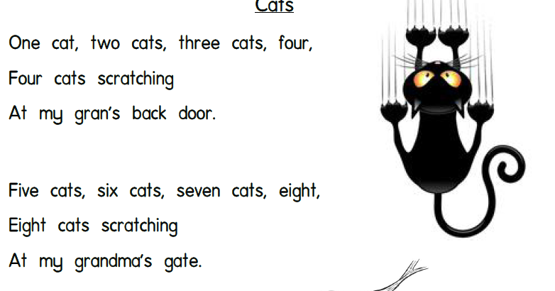 Passionate Teacher Tools: Text 9 - Cats Poem (With Suggested Activities ...
