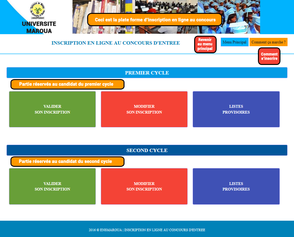 CONCOURS ENS MAROUA 2016 2nd CYCLE - Ecole Normale