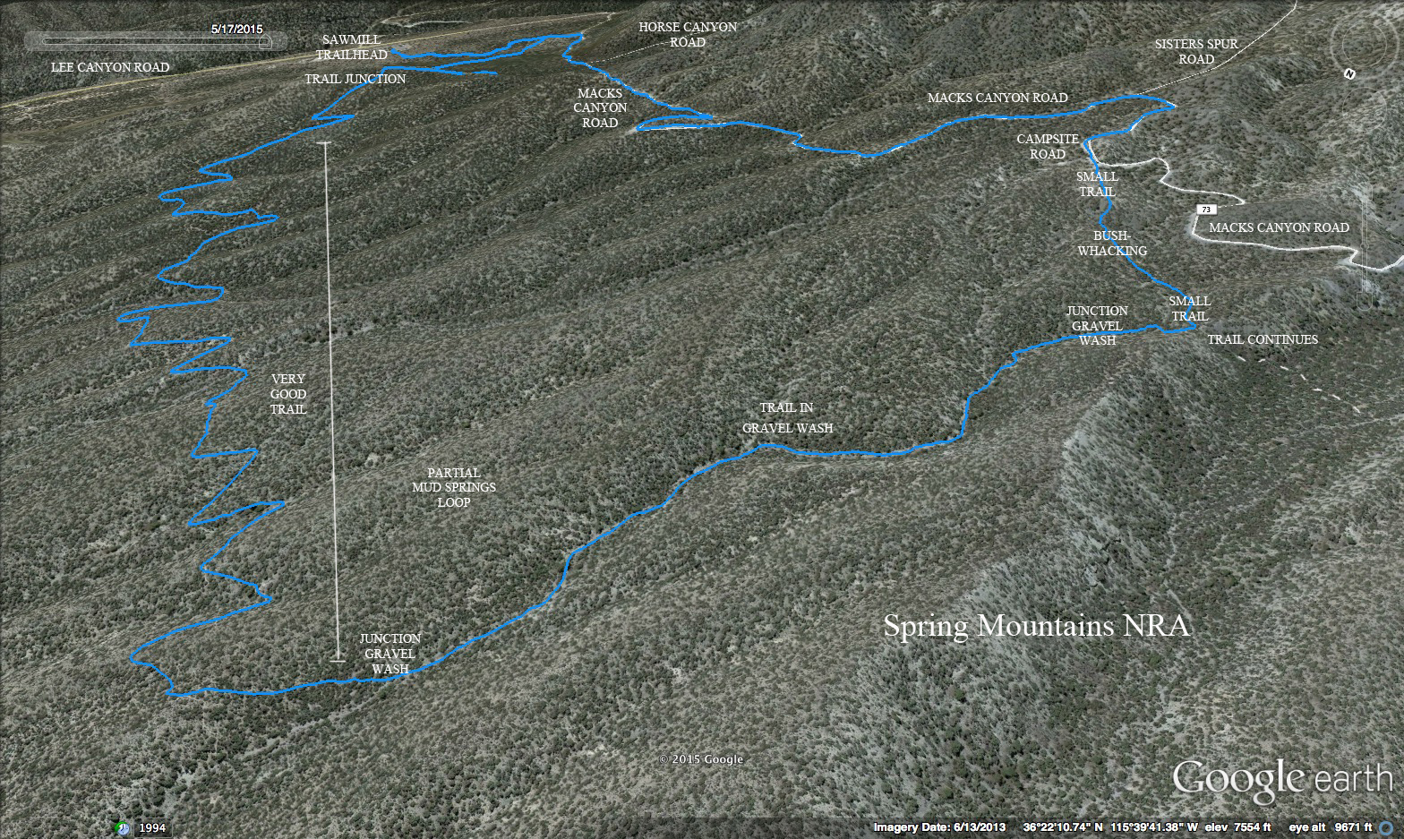 Hike Descriptions - (See disclaimer to right.): M