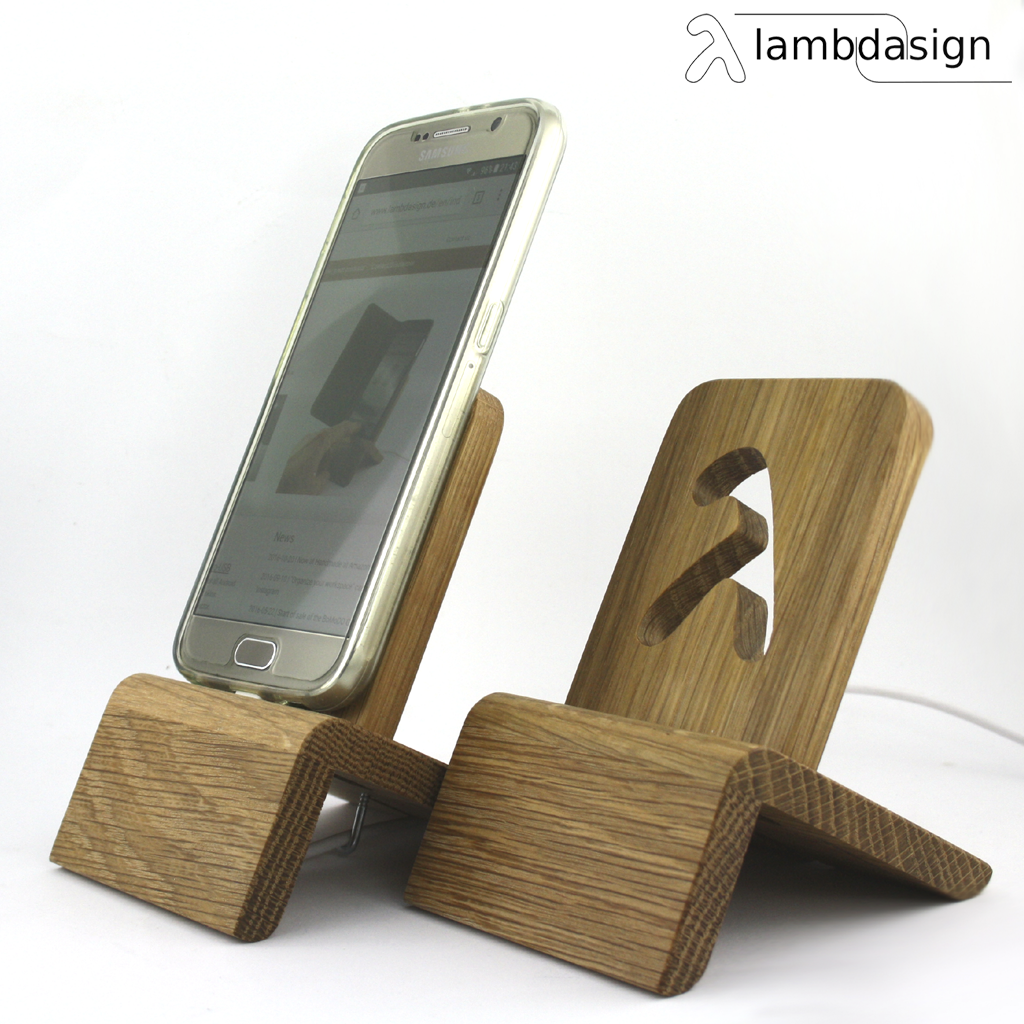 Lambda Wooden Handmade Smartphone Dock - Tech News 24h