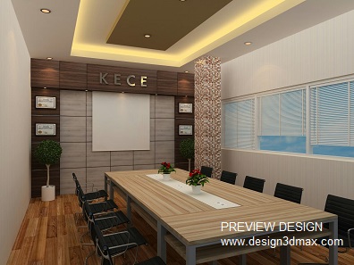 JASA DESAIN 3D INTERIOR GAMBAR EKSTERIOR: Design ruang meeting backdrop ...