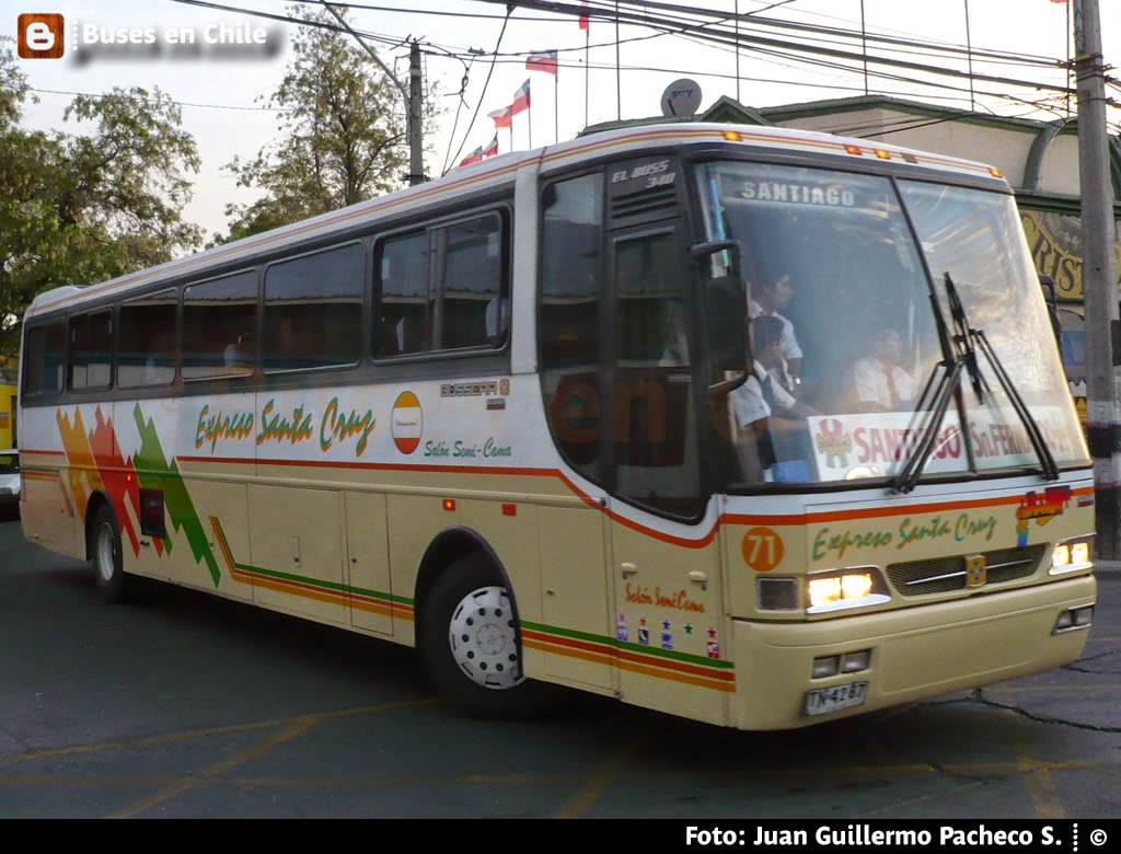 Buses en Chile | Juan Guillermo Pacheco S.: Expreso Santa Cruz | N° 71.-