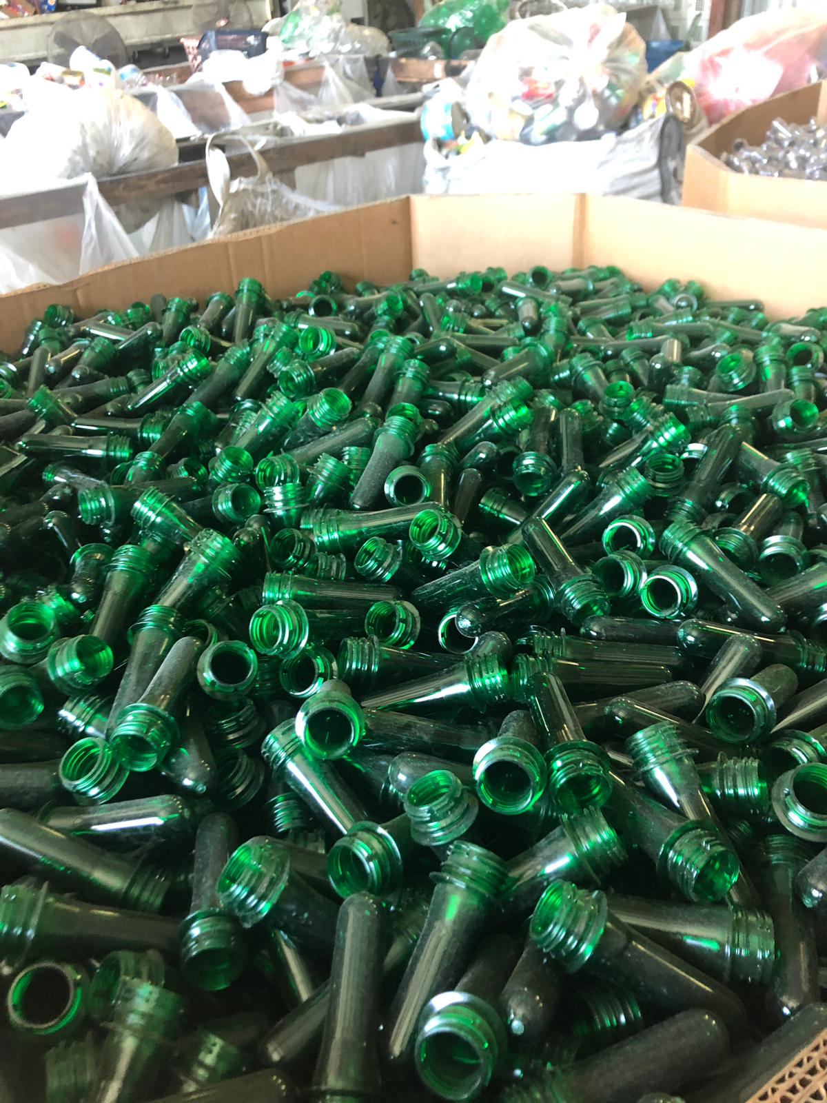 Recycling Plastics: PET Preforms - Clear & Green