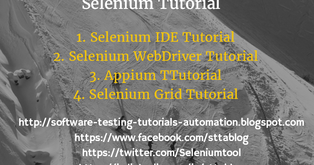 Selenium Tutorial