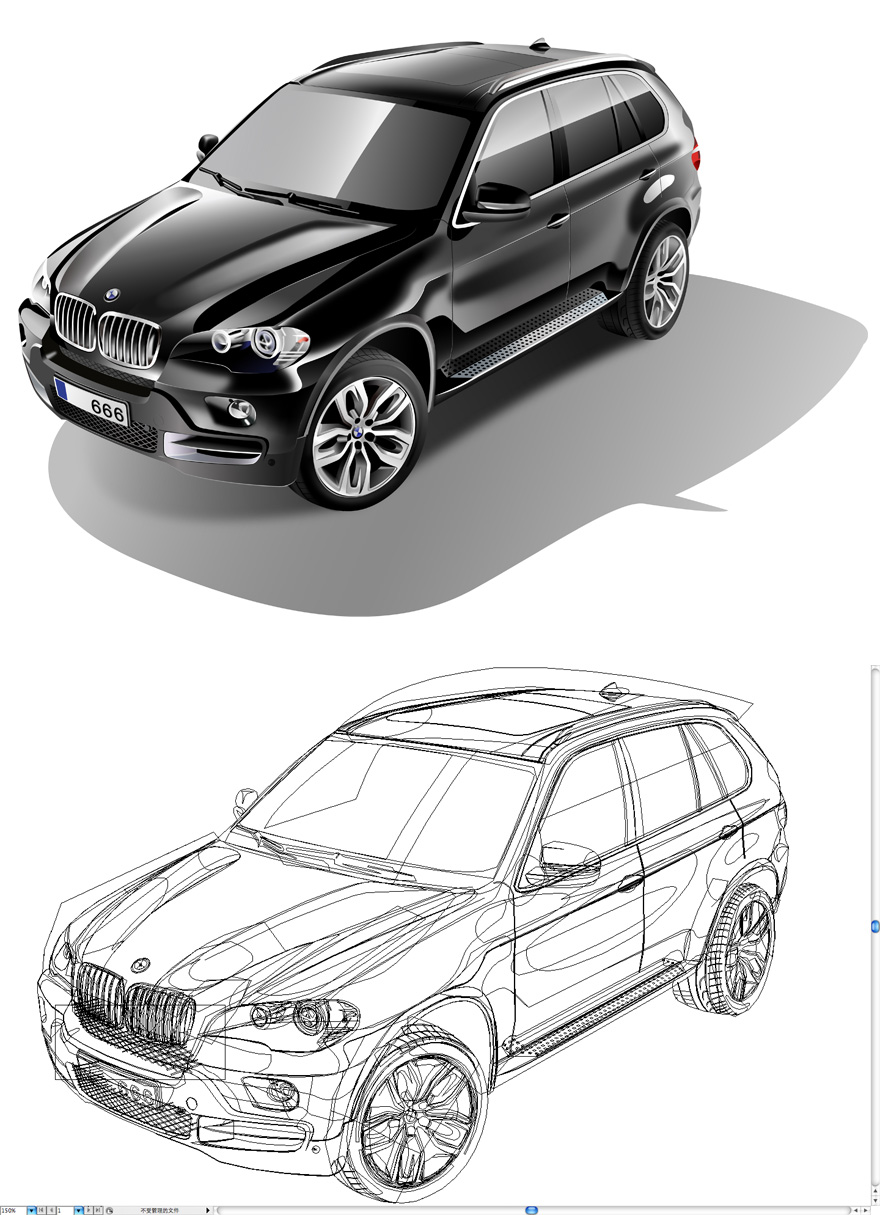 zha's design blog: BMW X5 in Vector
