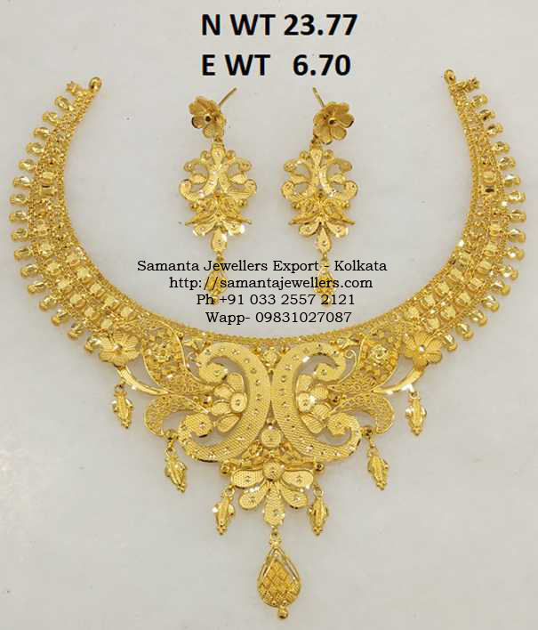 Light Weight Bengali Necklace Designs