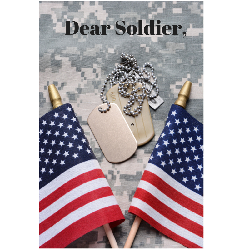 Grace, Purpose & Pearls Blog & Boutique: Dear Soldier,
