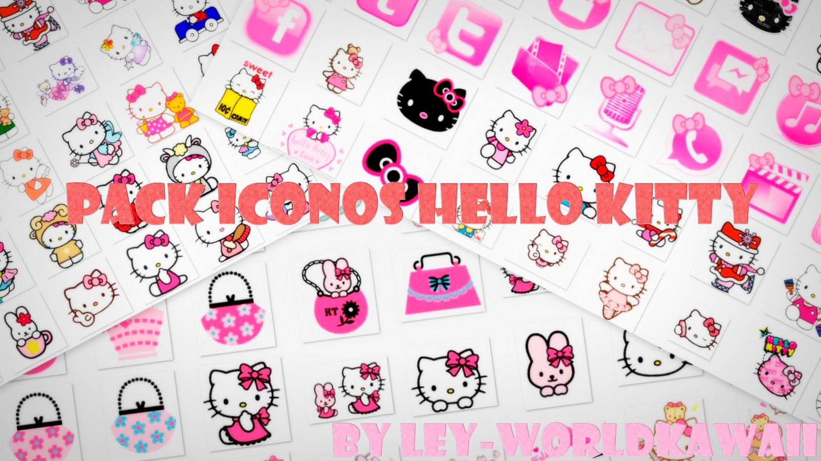 Pack Iconos Hello Kitty - Ley-WorldKawaii