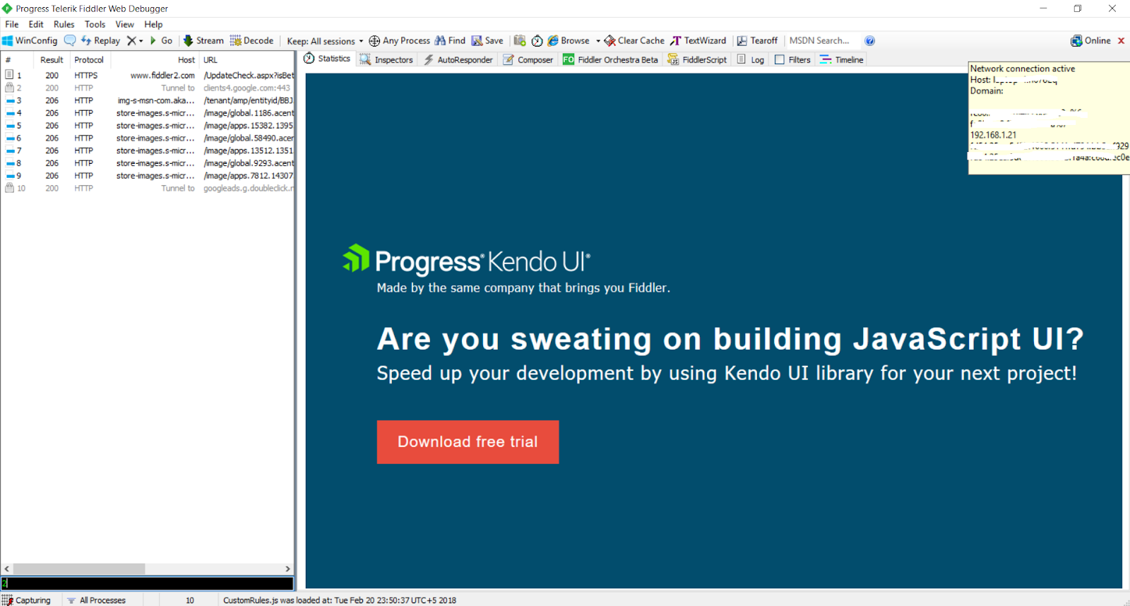 Sniffing Android API