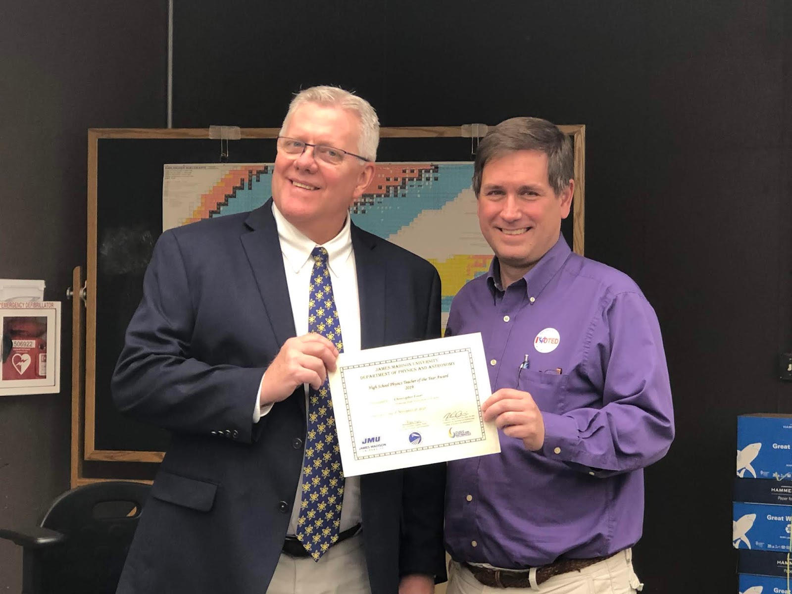 JMU Physics & Astro Blog: The 2019 JMU High School Physics Teacher of ...