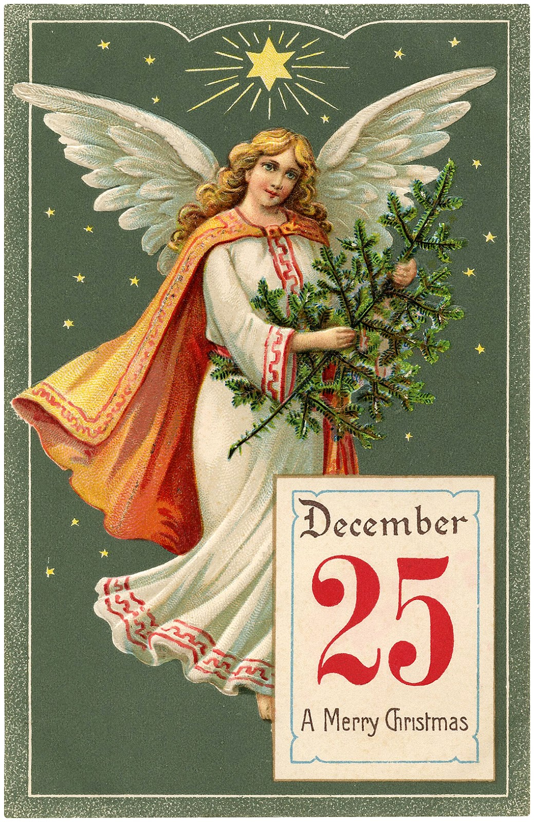 Fresh Vintage by Lisa S: December 25 Postcard