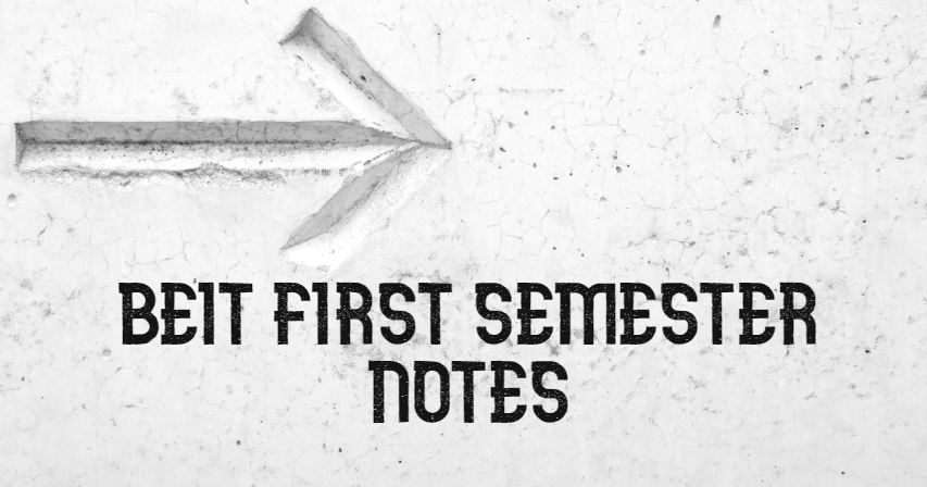 First Semester Notes