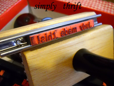 Simply Thrift: Rubber Type Printing Kit