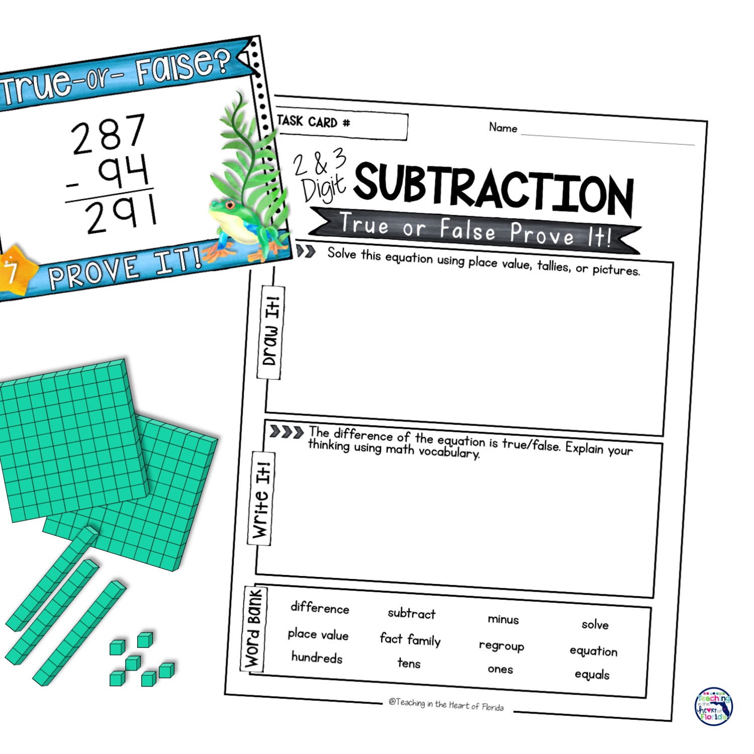 Up the Rigor Right Away in Your Math Classroom with Subtraction Error ...