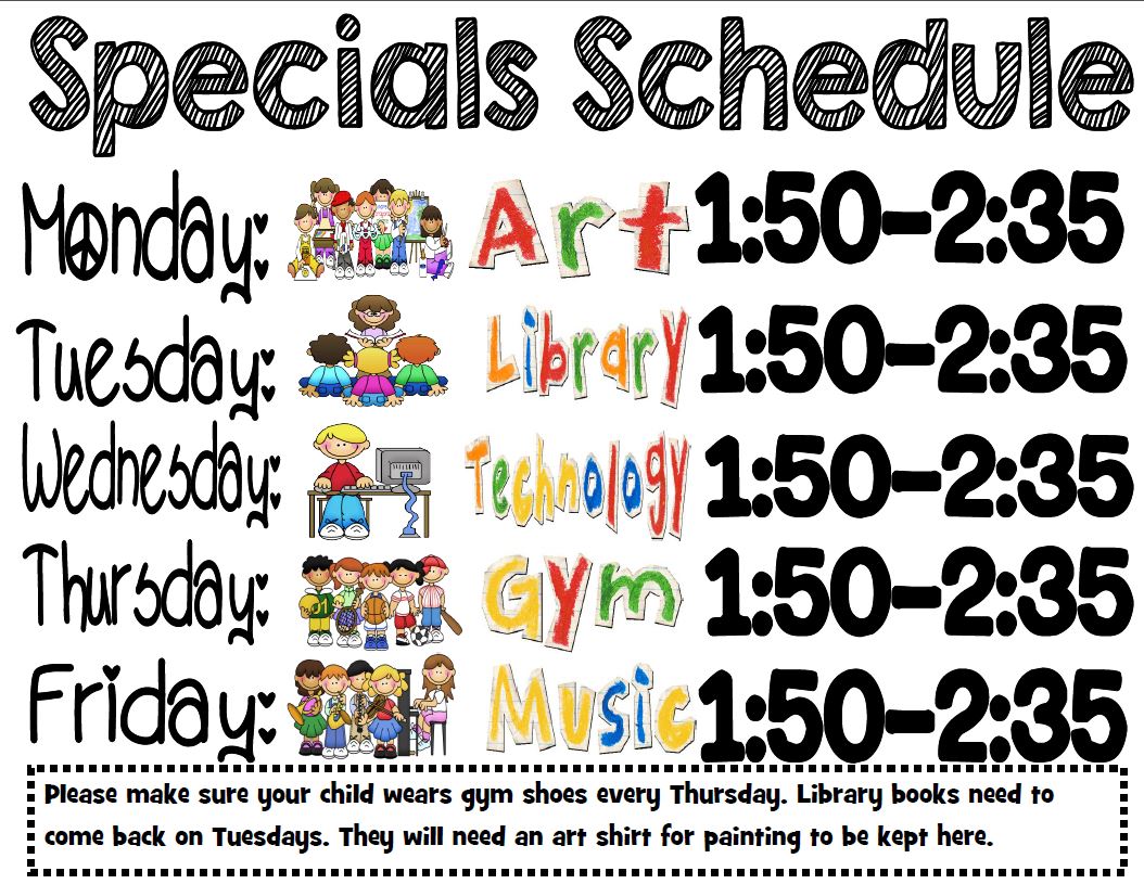 Peace, Love, First Grade: Schedule