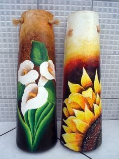 Aprende 2 técnicas de cómo decorar tejas paso por paso ~ Haz Manualidades