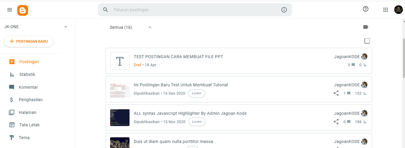 Test membuat powerpoint - JK-ONE