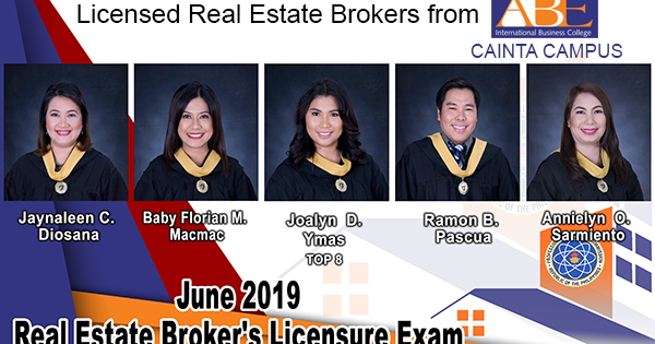 Graduate from ABE College Cainta Ranks as Top 8 in the June 2019 ...