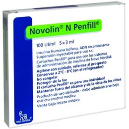 Novolin N / Novolin N Penfill Suspensión inyectable | Medicamentos