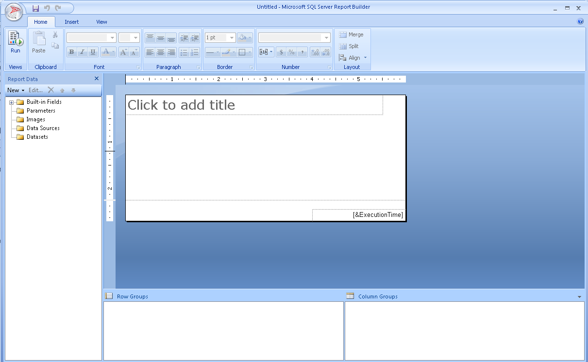Create SSRS Report in SQL Server