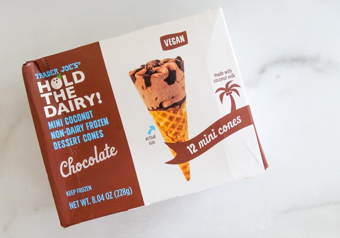 Sweet on Trader Joe's: Dairy-Free Mini Frozen Dessert Cones | Bake at 350°