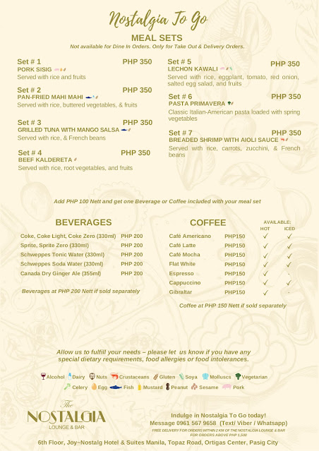 DUDE FOR FOOD: The Full Spread with Nostalgia Lounge and Bar's New and ...