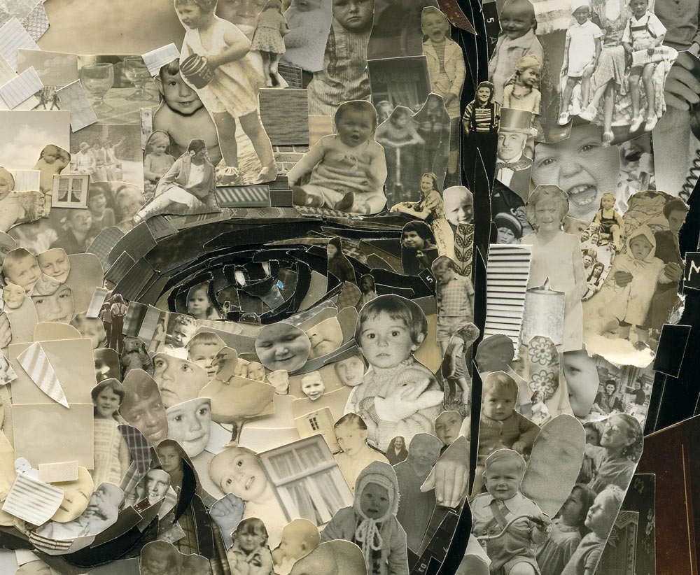 Magnificent collages made from old photographs. The details are incredible!