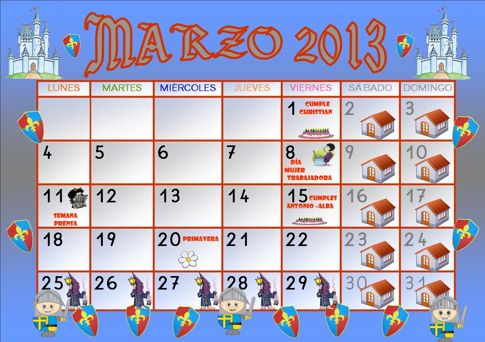 Cole de colores: marzo 2013