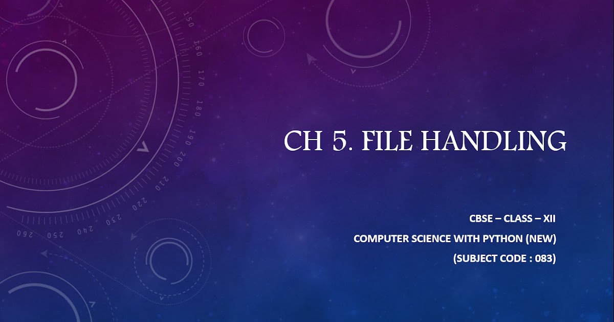 Class Xii Computer Science With Python Class Xii Cspython Ch 5