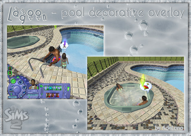 My Sims city block: "Лагуна" декоративный бассейн (The Sims 2)