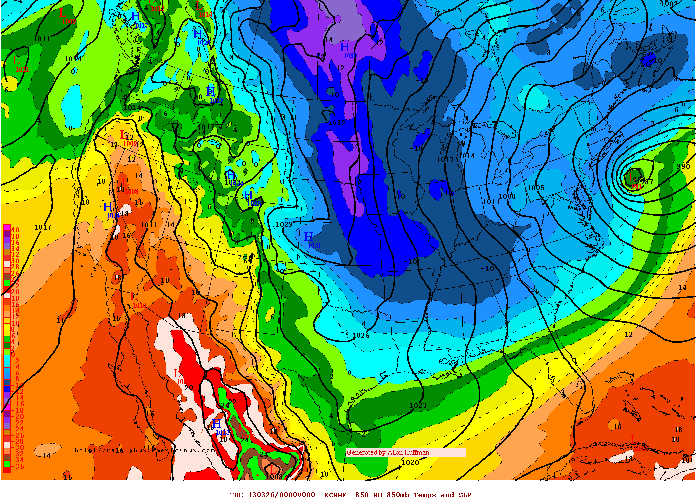 The High Knob Landform: March 2013 - Colder & Snowier Than Average