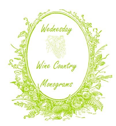 Shawkl Designs: Wednesday Wine Country Monograms -- B