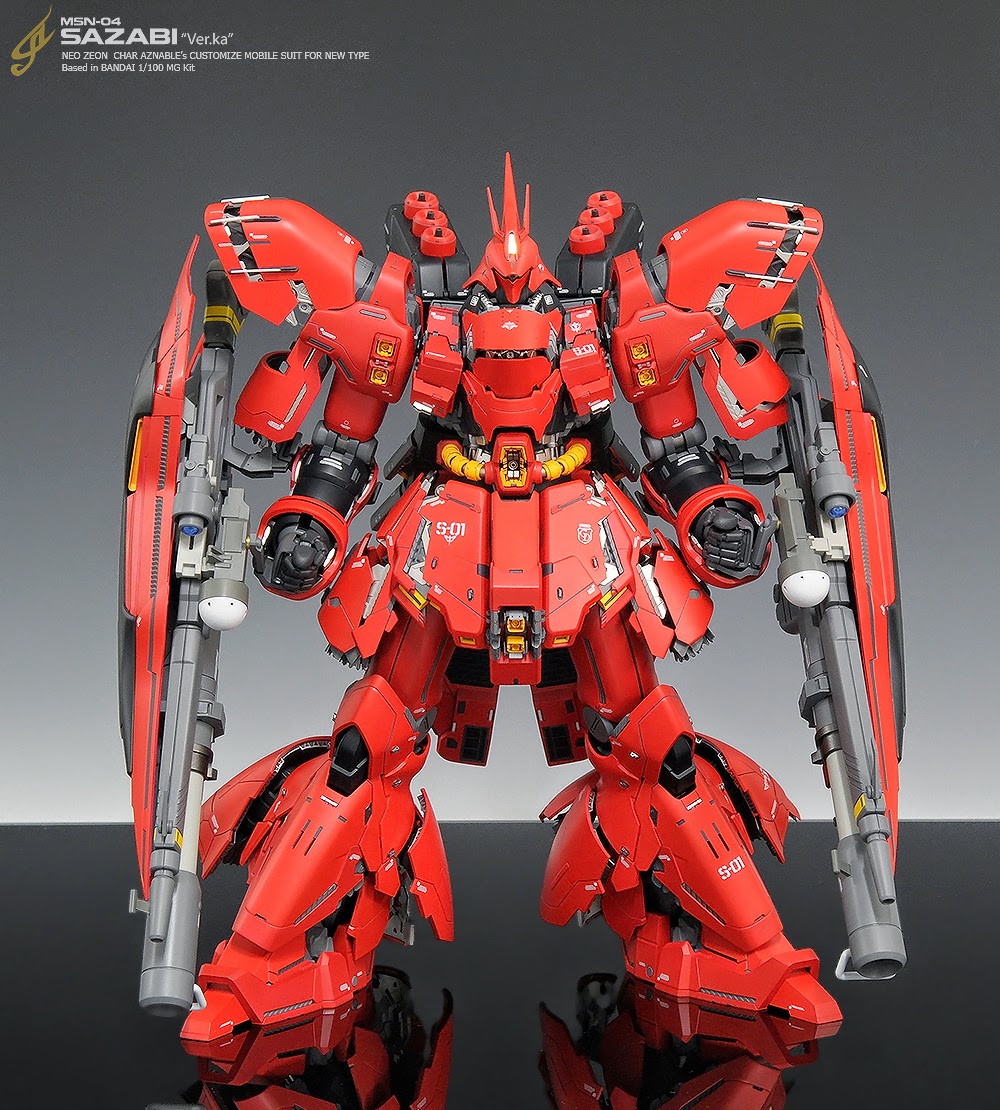 GUNDAM GUY: MG 1/100 Sazabi Ver Ka - Customized Build