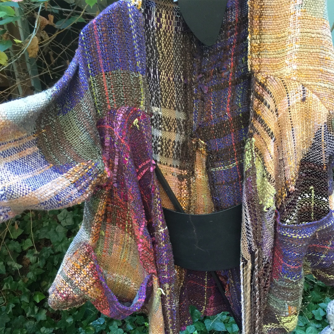 CENTERING WITH FIBER: My new Saori hand woven Jacket AND introducing a ...