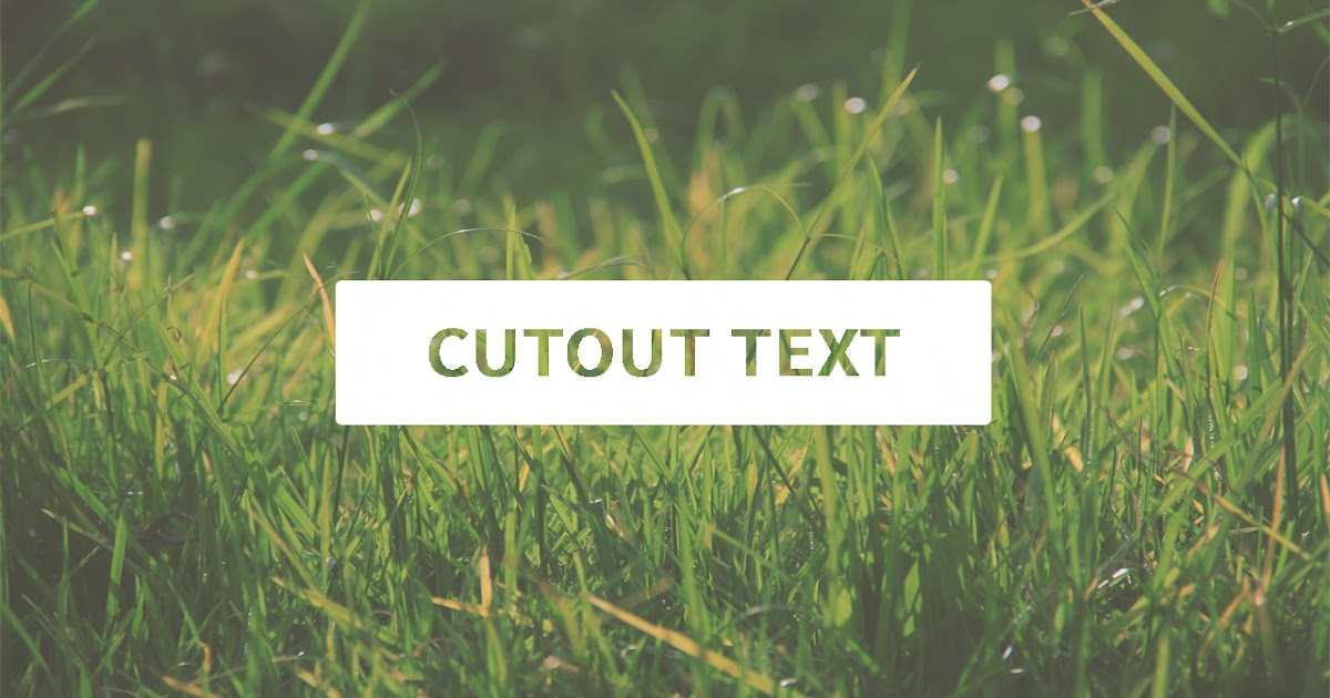 Cutout Text Effect | Rustcode | RUSTCODE