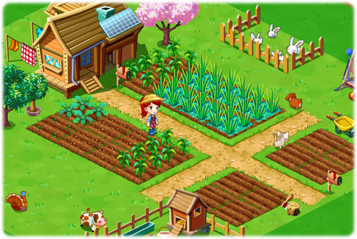 Green farm - sur iPhone, iPad et facebook. | Louise Grenadine - blog ...