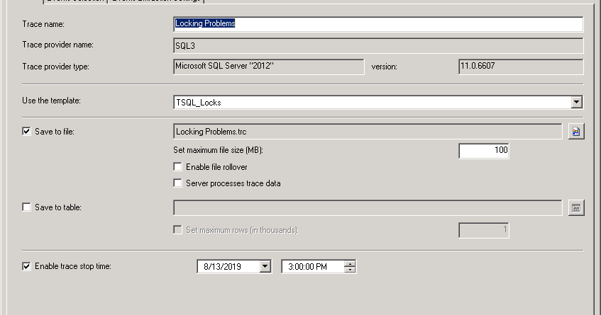 Troubleshooting SQL Locks